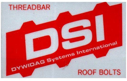 Coal Mining Helmet Sticker DSI Dywidag Systems Threadbar- show original ...