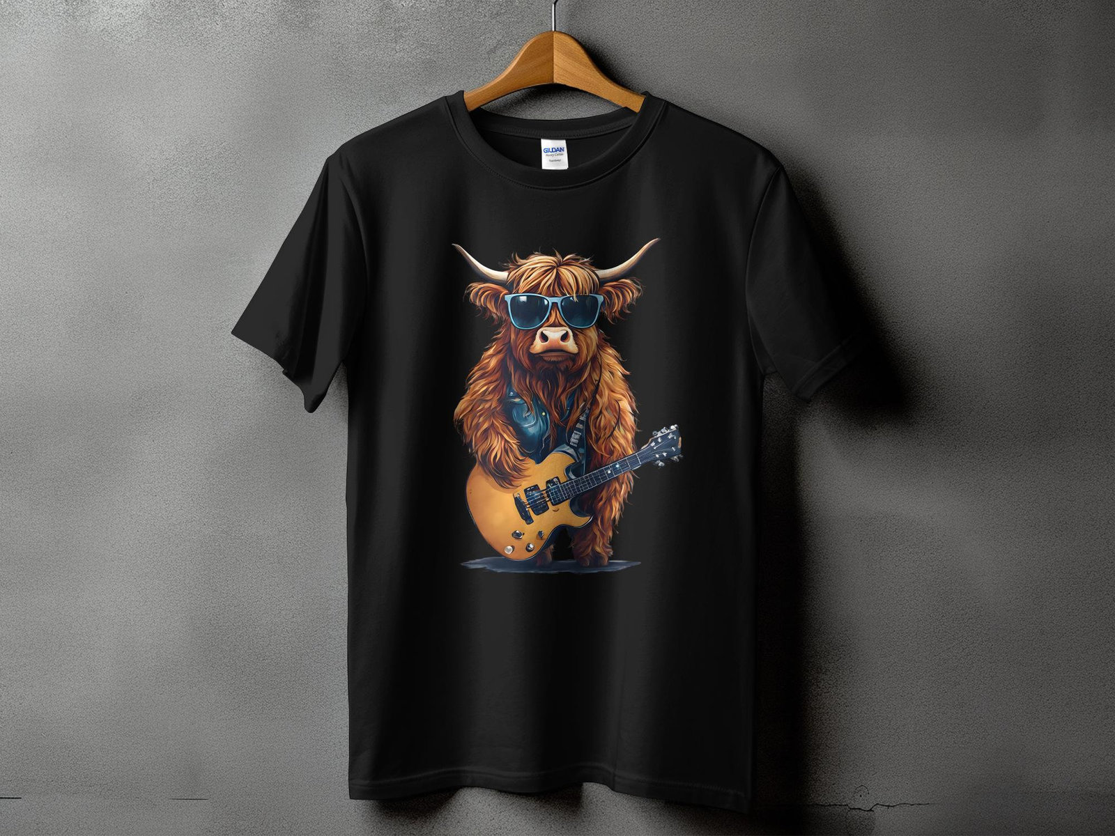 Highland Cow Rocker PNG - Digital Art