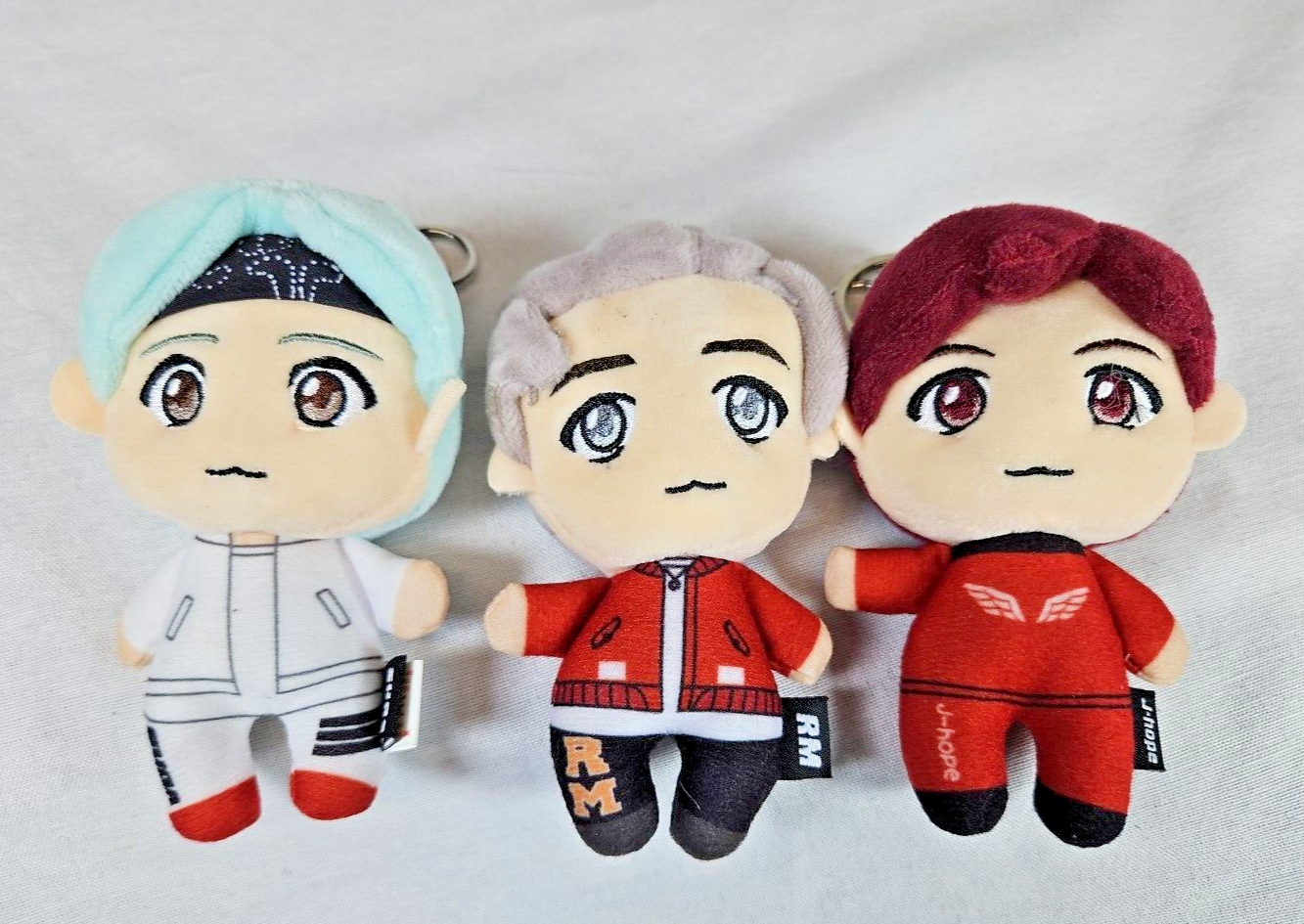 BTS TinyTAN Plush Keyring J-Hope RM SUGA Lot Stuffed Collectible Toy ...
