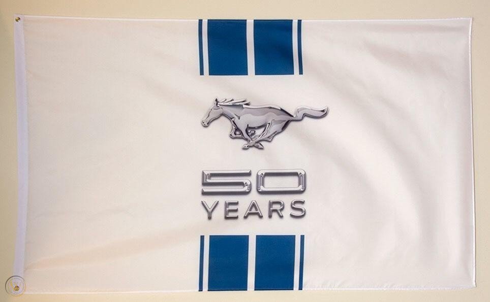 Ford Mustang 50th Anniversary Flag 3X5 Ft Polyester Best Flag Collector ...