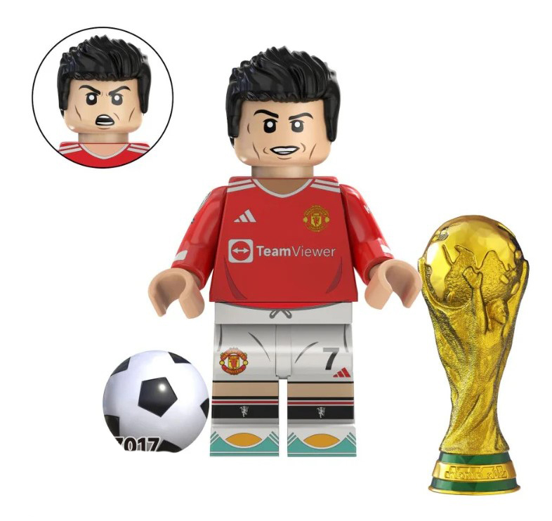 Cristiano Ronaldo Soccer player World Cup V4 Building Minifigure Bricks ...