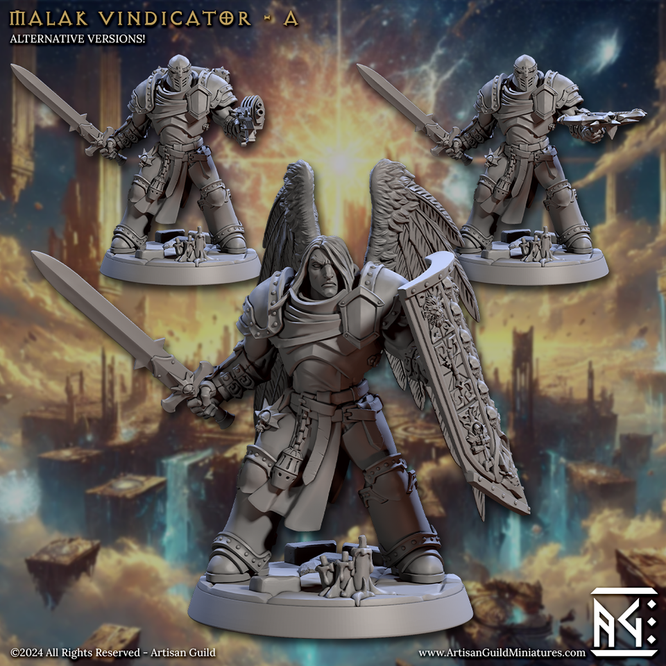 3D Printed Artisan Guild Malakim Vindicators Wrath of the Malakim Set ...