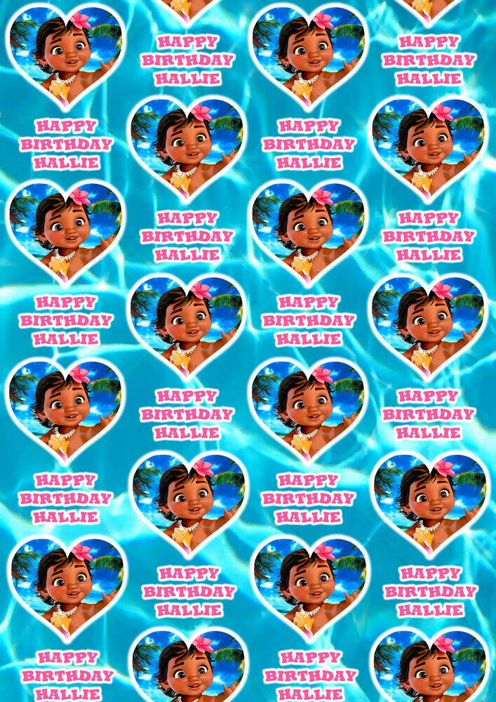 BABY MOANA Personalised Gift Wrap - Disney's Moana Wrapping Paper ...