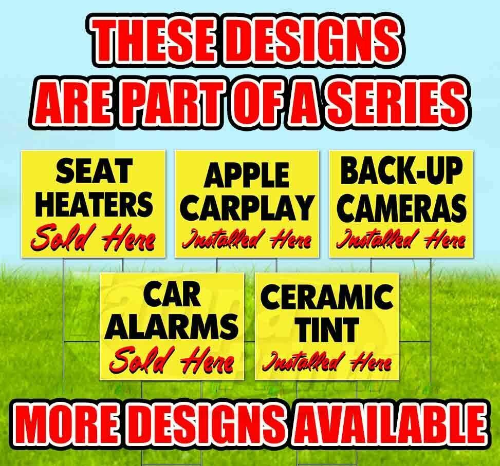 RADIOS AND NAVIGATION INSTALLED HERE Yard Sign Corrugated Plastic ...