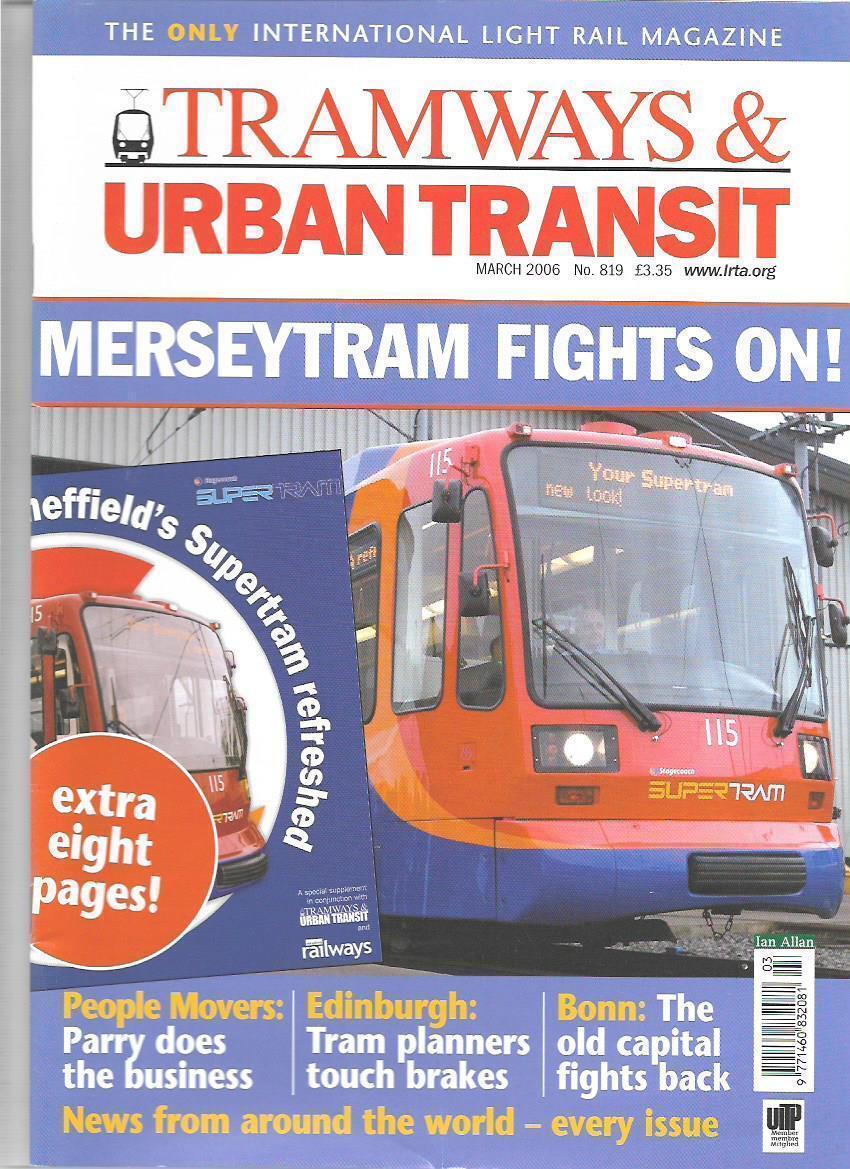 Tramways & Urban Transit Magazine-March 2006 No.819 DH - Railroadiana ...