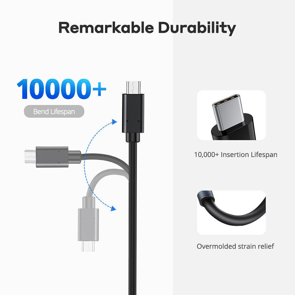 Charging & Data Sync Cable for Microsoft Surface Go 2 (USB-C support ...