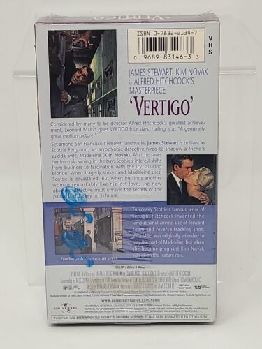 Vertigo (VHS, 1999) Alfred Hitchcock Collection James Stewart, Kim Novak New - VHS Tapes
