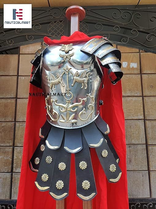 Nautical-Mart Medieval Roman Cuirass Greek Muscle Armor LARP Knight ...