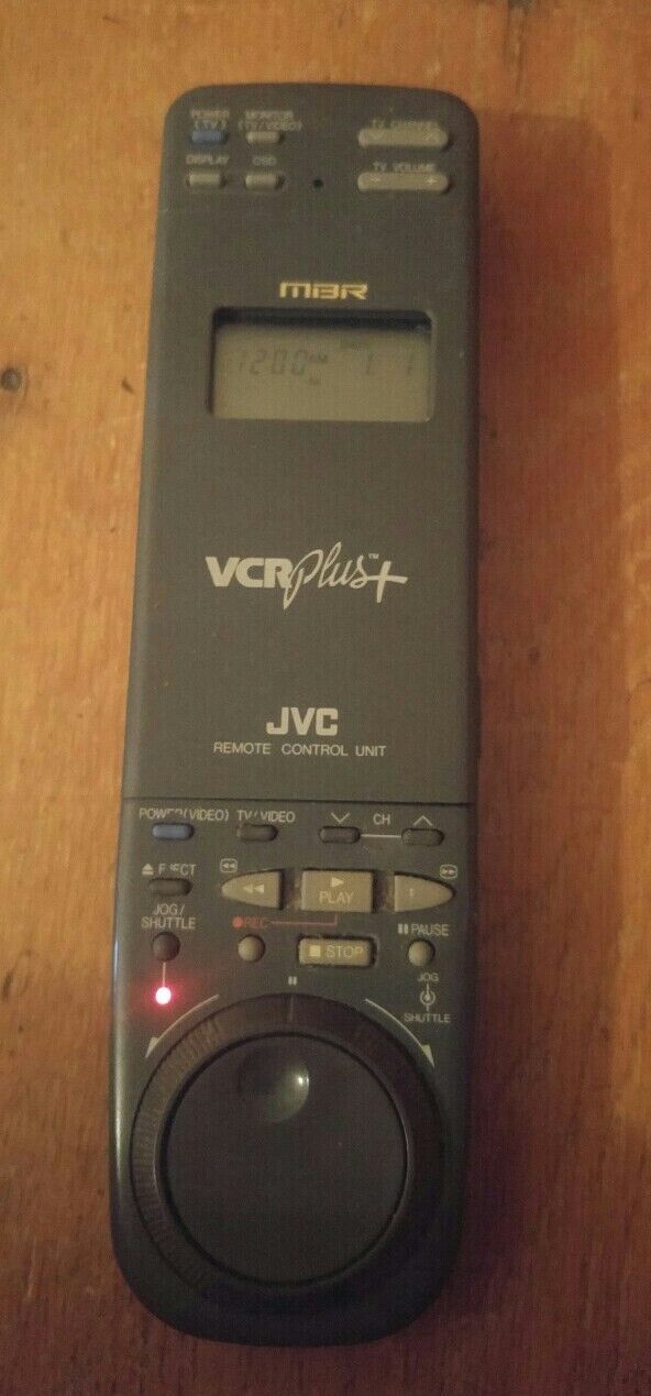 JVC MBR VCR Plus Remote Control Victor Company Of Japan Used - Remote ...