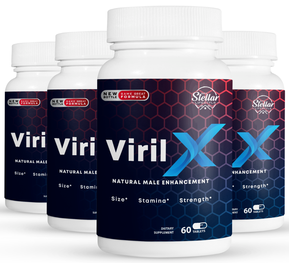 4 Pack Viril X, refuerzo de rendimiento para hombres-60 Tabletas x4 ...