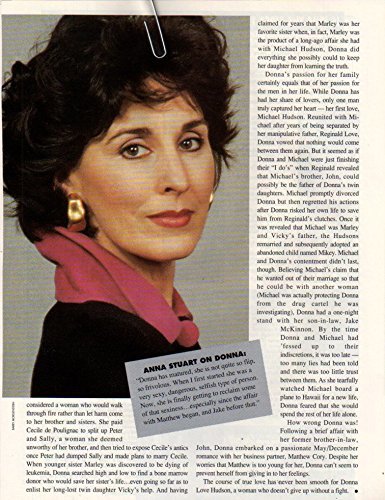 Anna Stuart Another World original clipping magazine photo 3pg 8x10 # ...