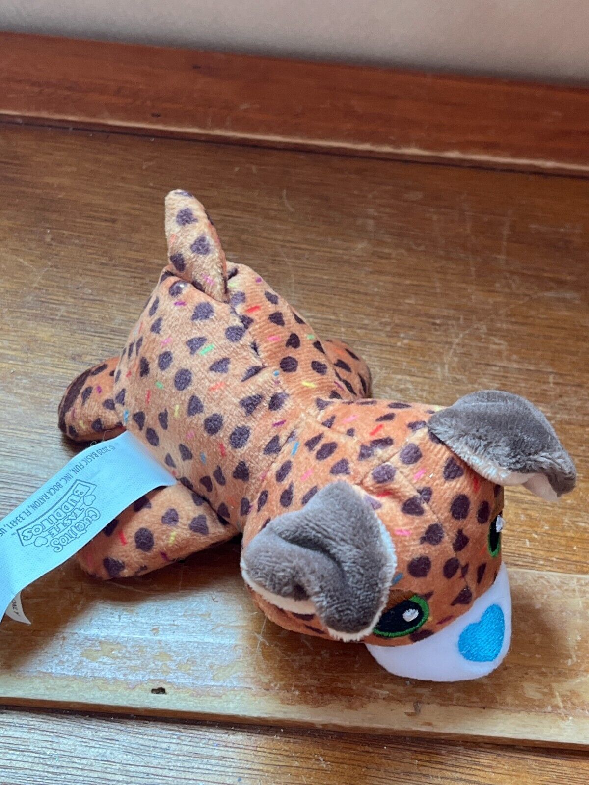 Small Cutetitos Taste Budditos Brown Plush Puppy Dog w Blue Heart ...