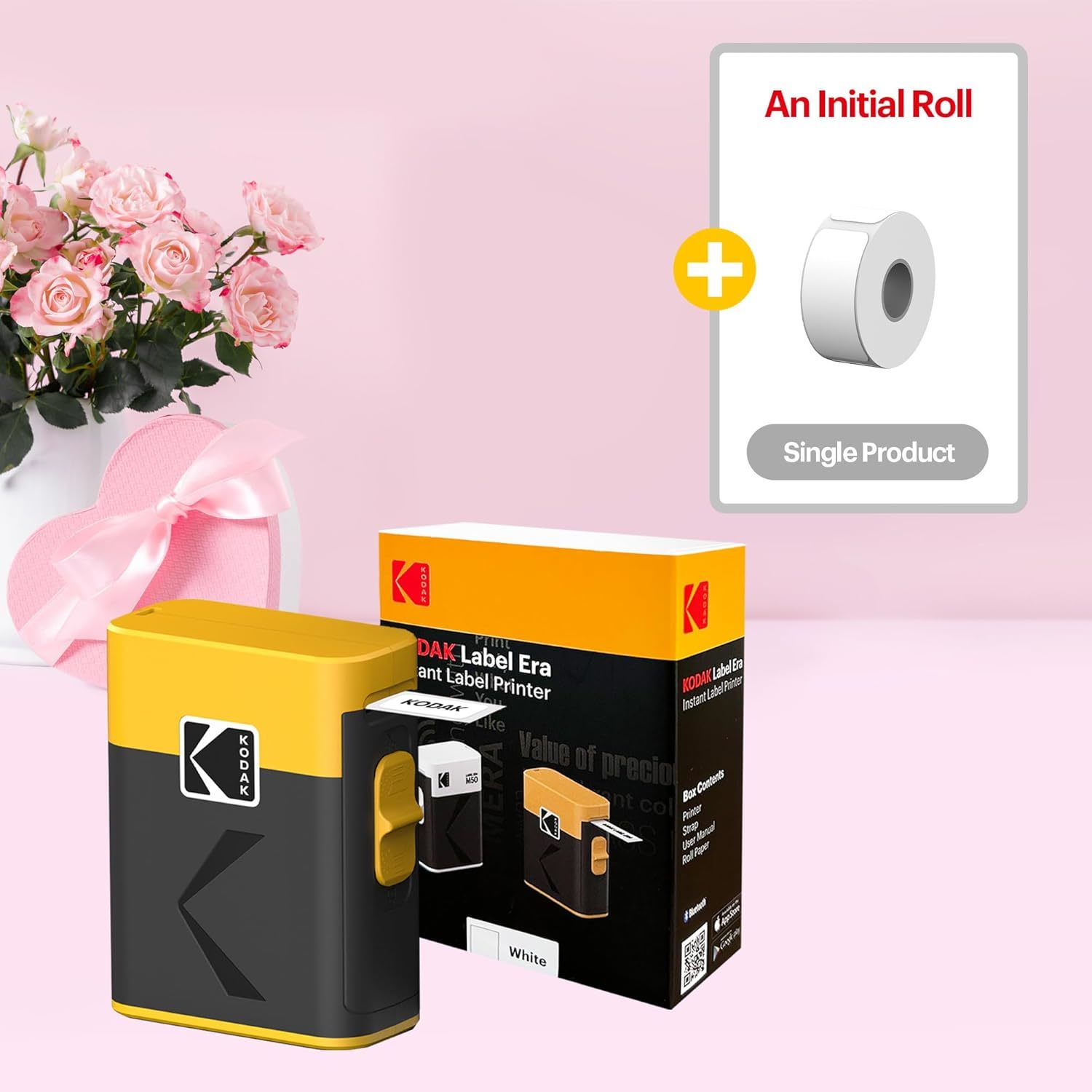 Kodak Label Era M50 Label Maker, Label Printer With 1 Roll Sticker ...