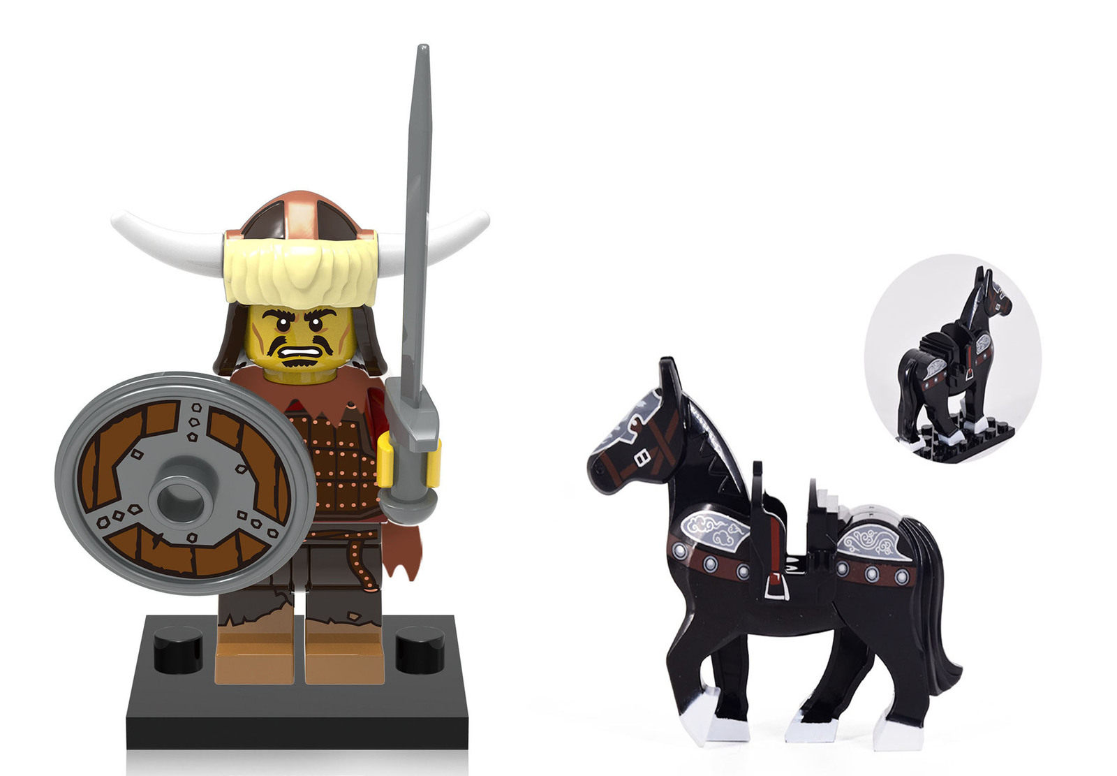 22pcs Custom Huns The Nomadic Horse Warriors Army Set Minifigures Toys ...
