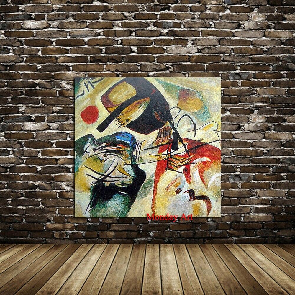 Hand Painted Wall Wassily Kandinsky Still life Abstract oil Painting ...