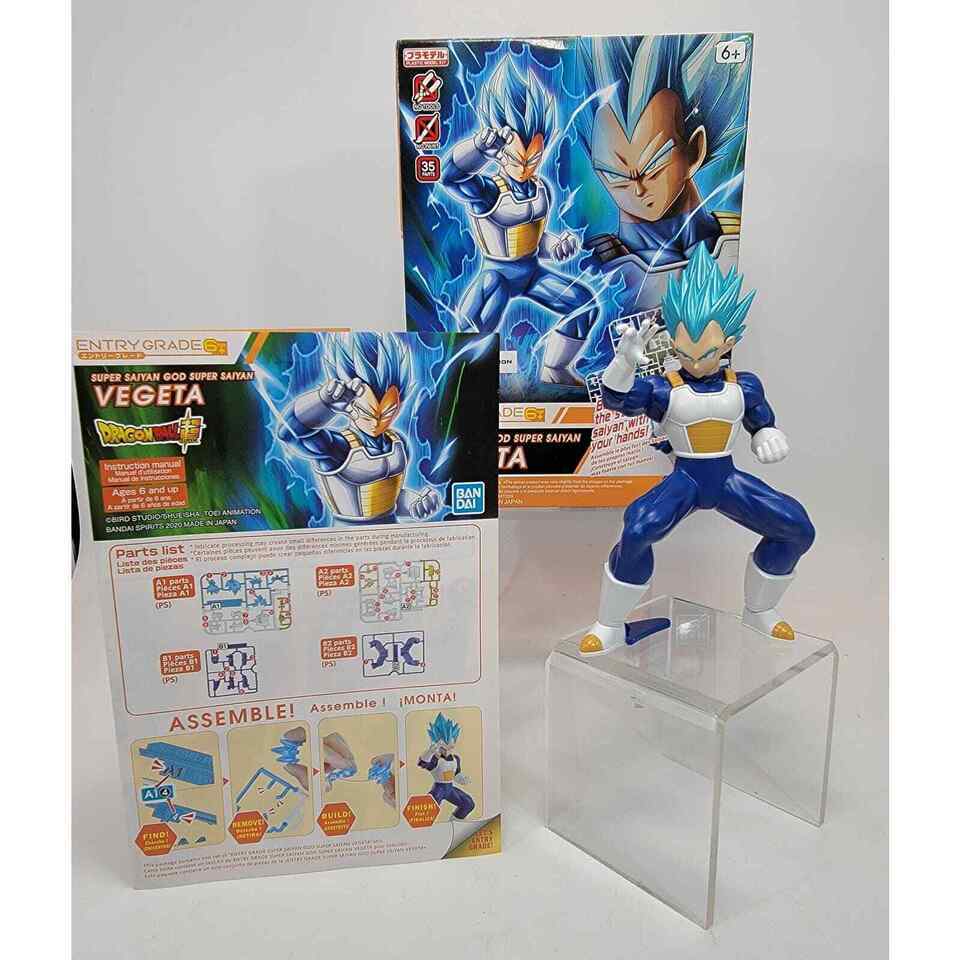 Bandai Hobby Entry Grade #3 SSGSS Vegeta Dragon Ball, Multi - Action ...
