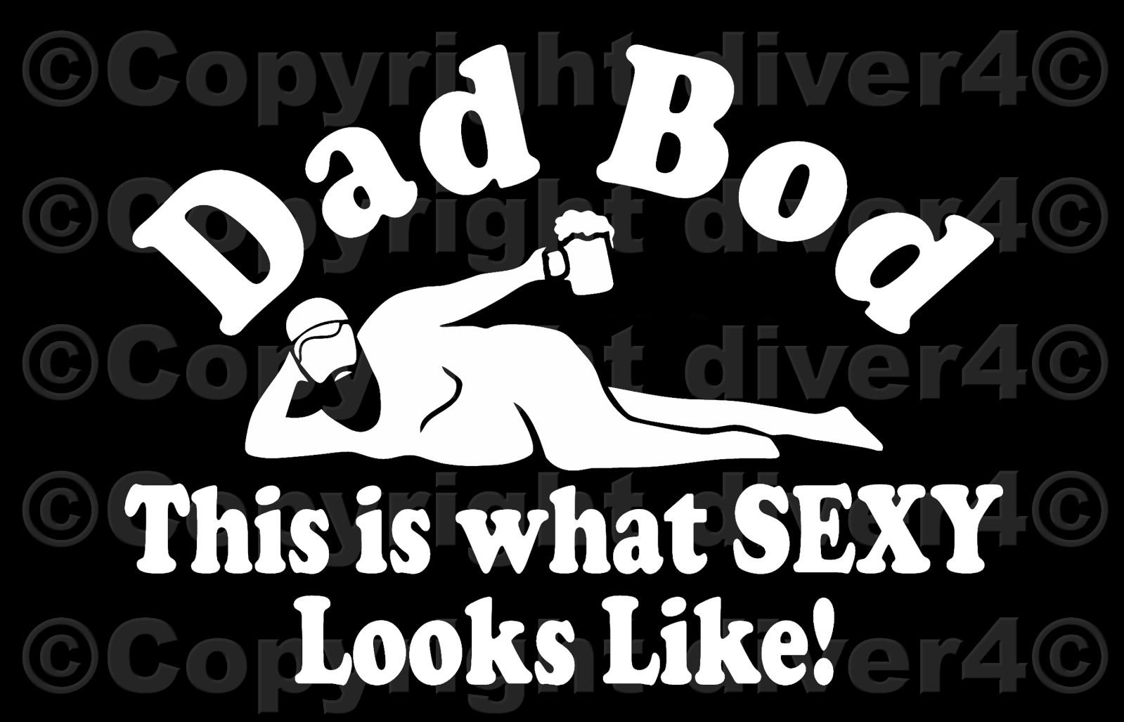 Dad Bod This Is What Sexy Looks Like Vinyl Decal Usa Made And Sold