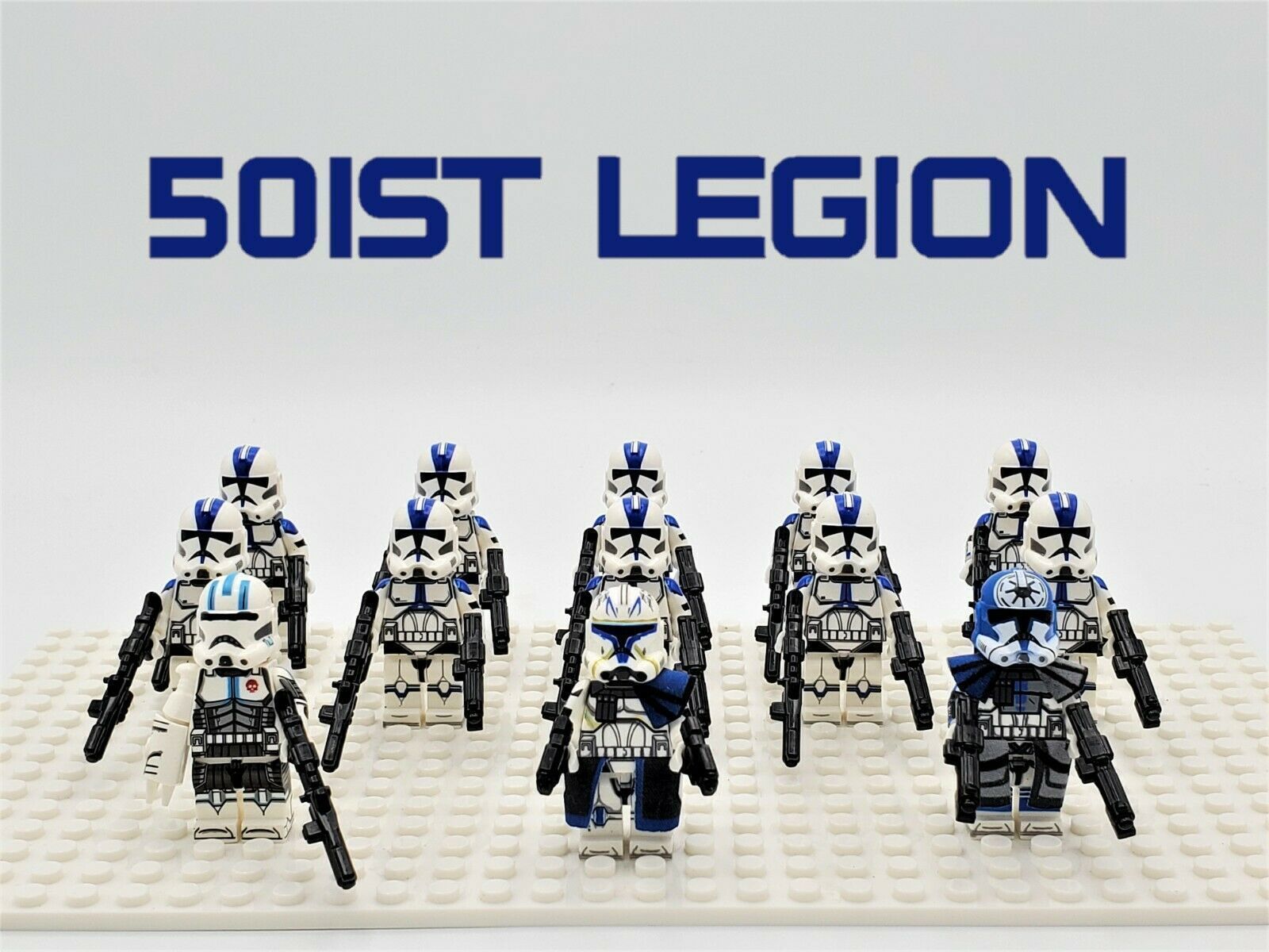 13pcs/set Star Wars 501st Legion Captain Rex Jesse Minifigures Custom ...