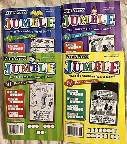 Lot of 4 Penny Press Jumble That Scrambled Word Game Puzzle Book 2020 ...