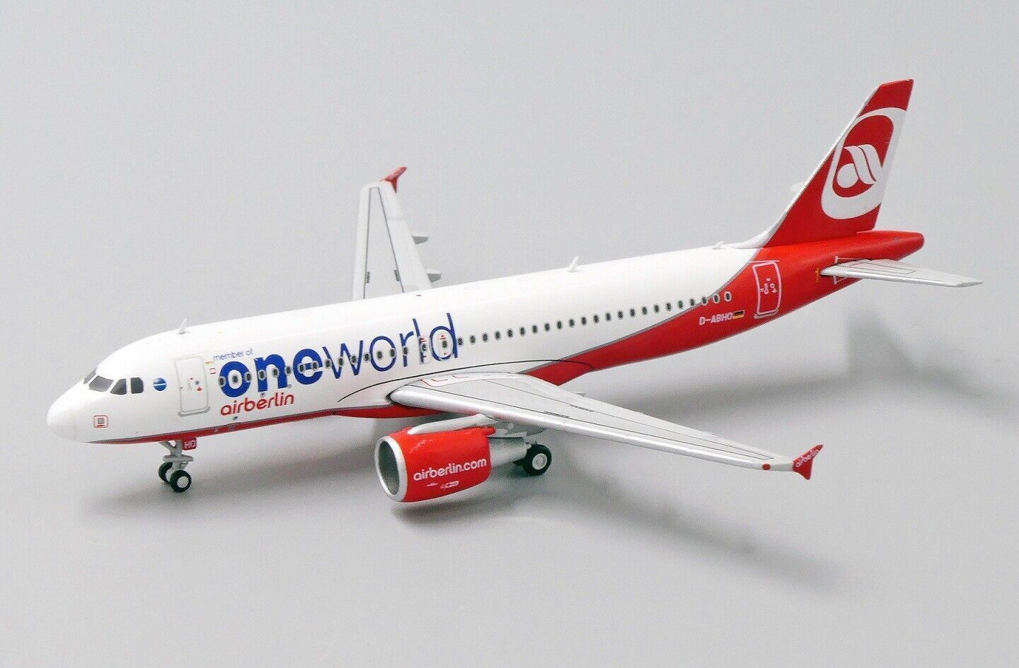 JC WINGS LH4098 1/400 AIR BERLIN AIRBUS A320 (ONEWORLD LIVERY) REG: D ...