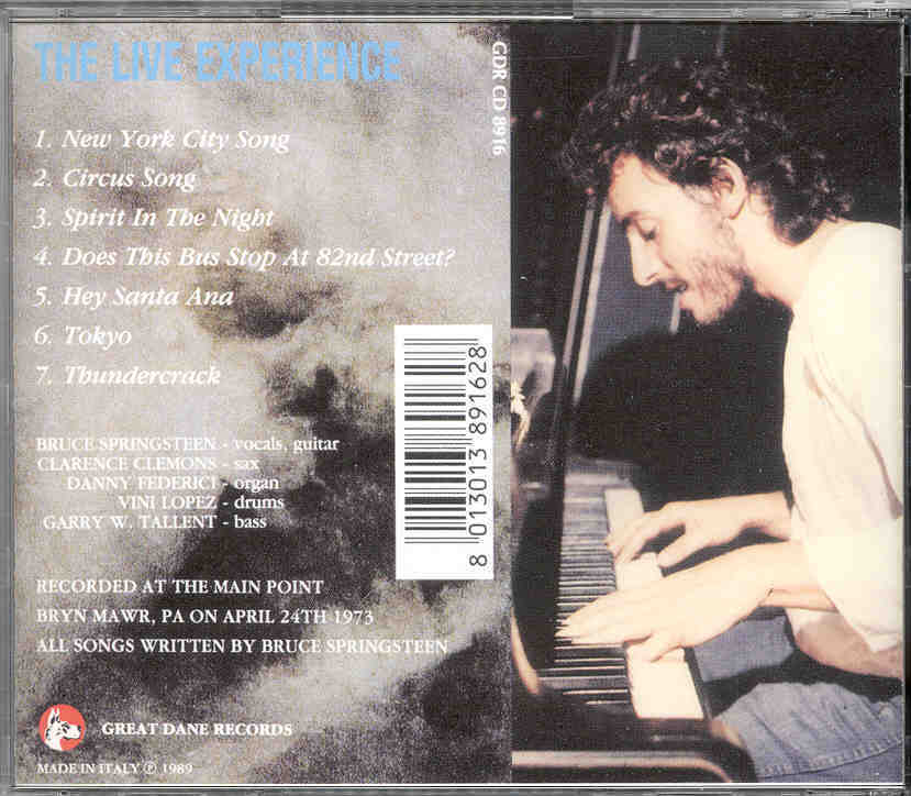 Bruce Springsteen - Thundercrack (Main Point . PA . USA April 24th ...