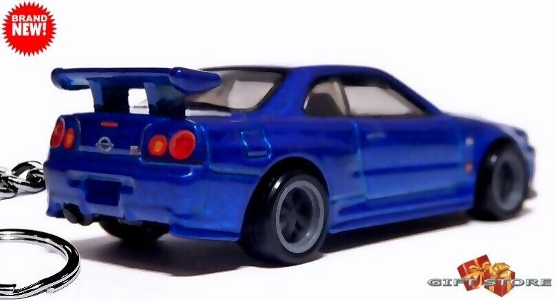VERY RARE KEYCHAIN NISSAN SKYLINE GTR GT R R34 PAUL WALKER CAR NICE ...