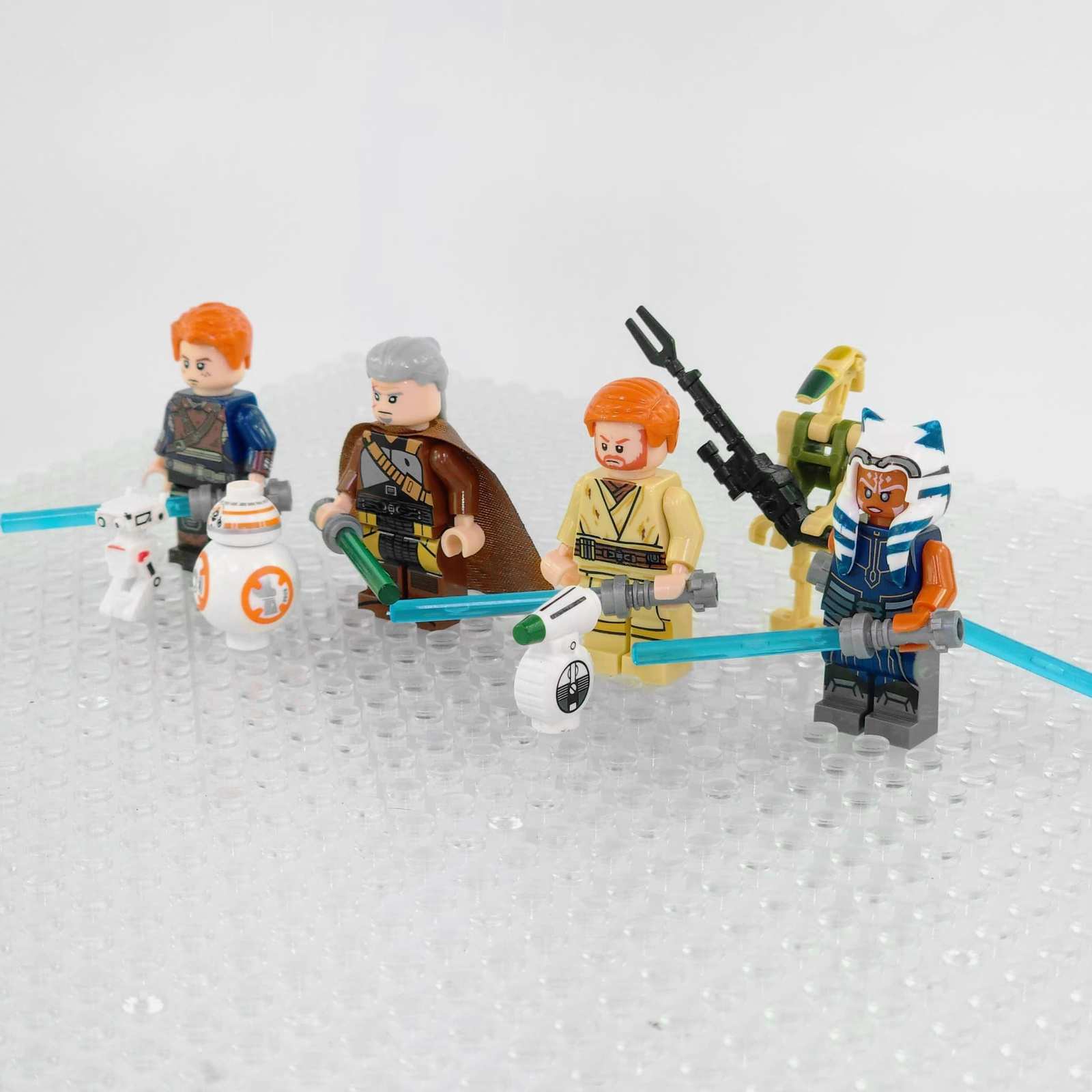5pcs Star Wars Minifigure Set Cal Kestis Rahm Kota Obi-Wan Ahsoka ...