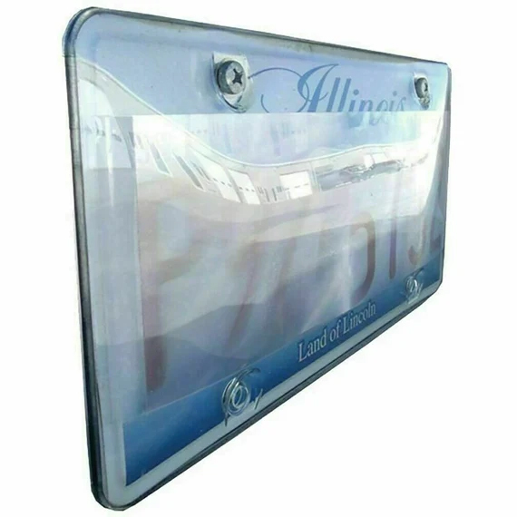Clear Lens License Plate Cover against Red Light / Speed Photo Camera ...