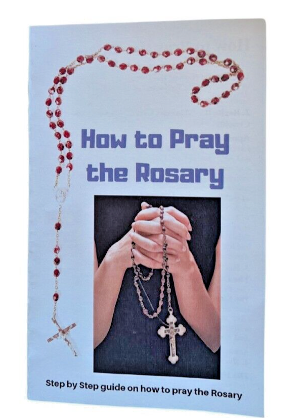 How to Pray the Rosary Prayer Tri-fold Card, New, # PC-08 - Holy Cards