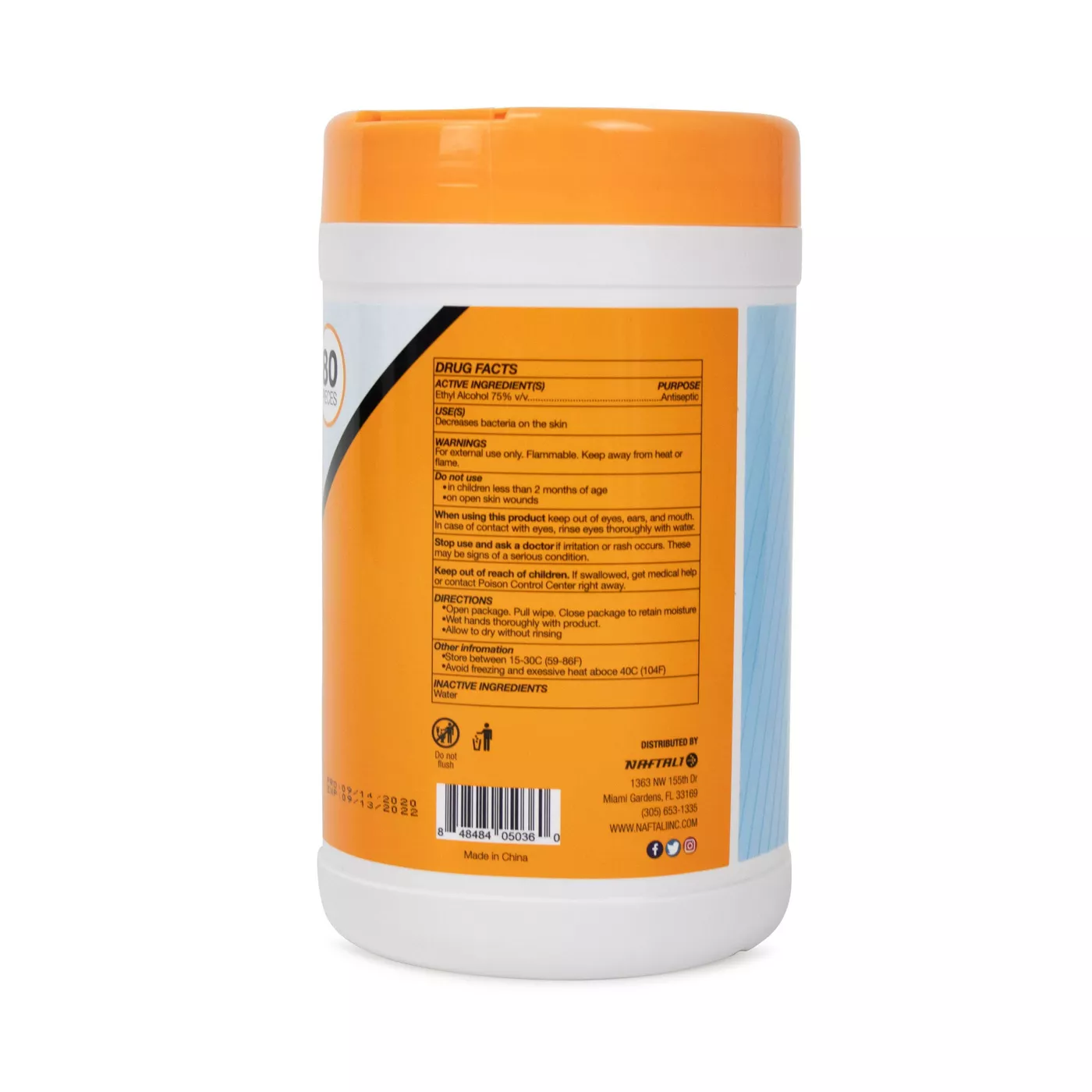 NEW Antibacterial Alcohol Disinfecting Sanitizing Hand Wipes 80 ct ...