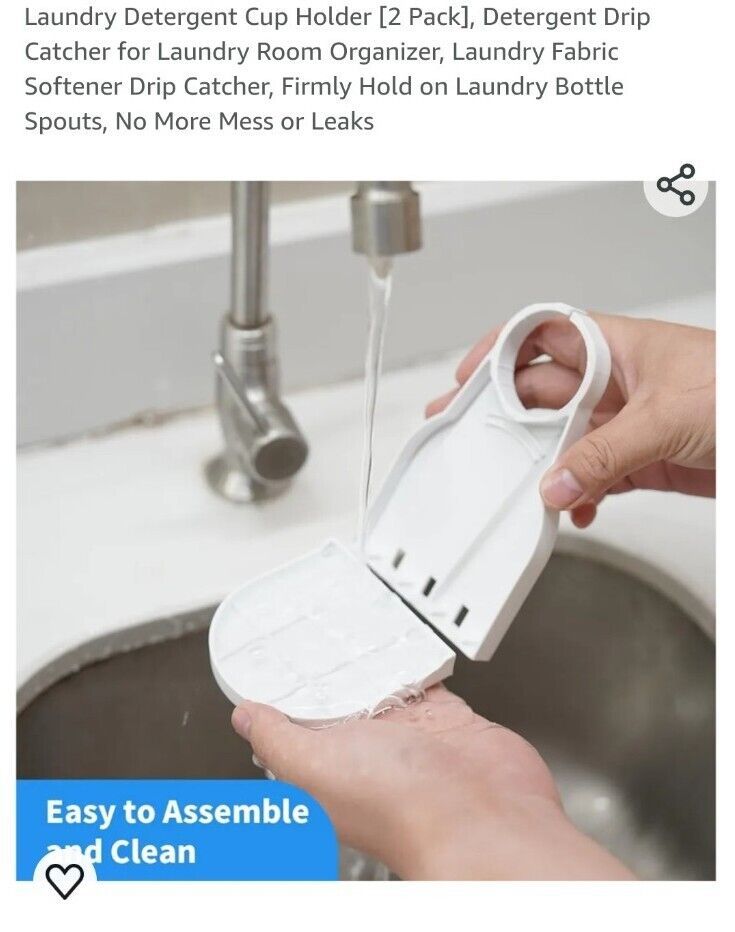 Laundry Detergent Cup Holder Pack of 2 Detergent Drip Catcher Drip Tray ...