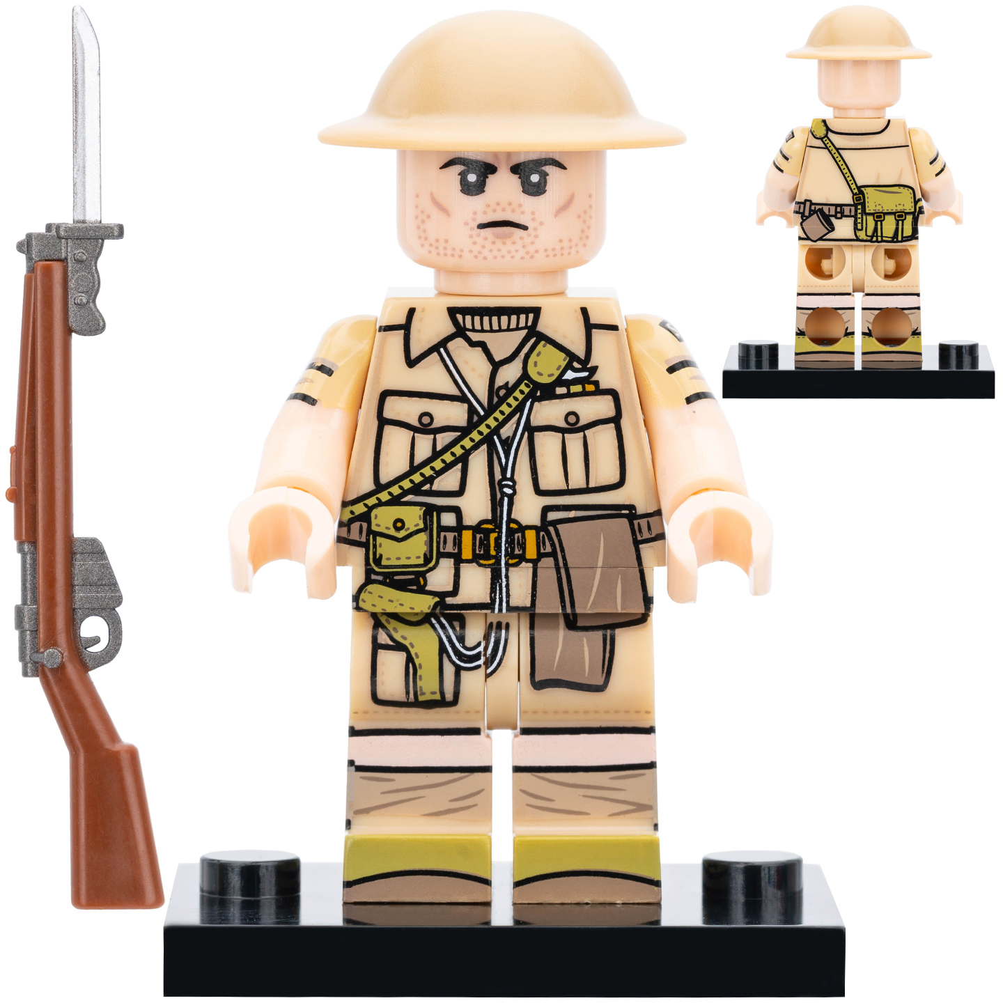 WW2 British Soldier (SAS) Gunner Minifigures Minifigs Toy Gift ...