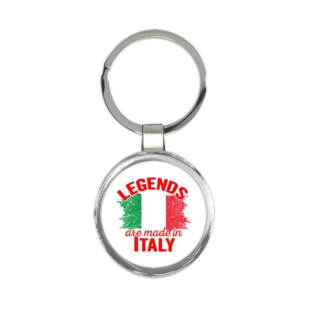 Legends are Made in Italy : Gift Keychain Flag Italian Expat Country ...