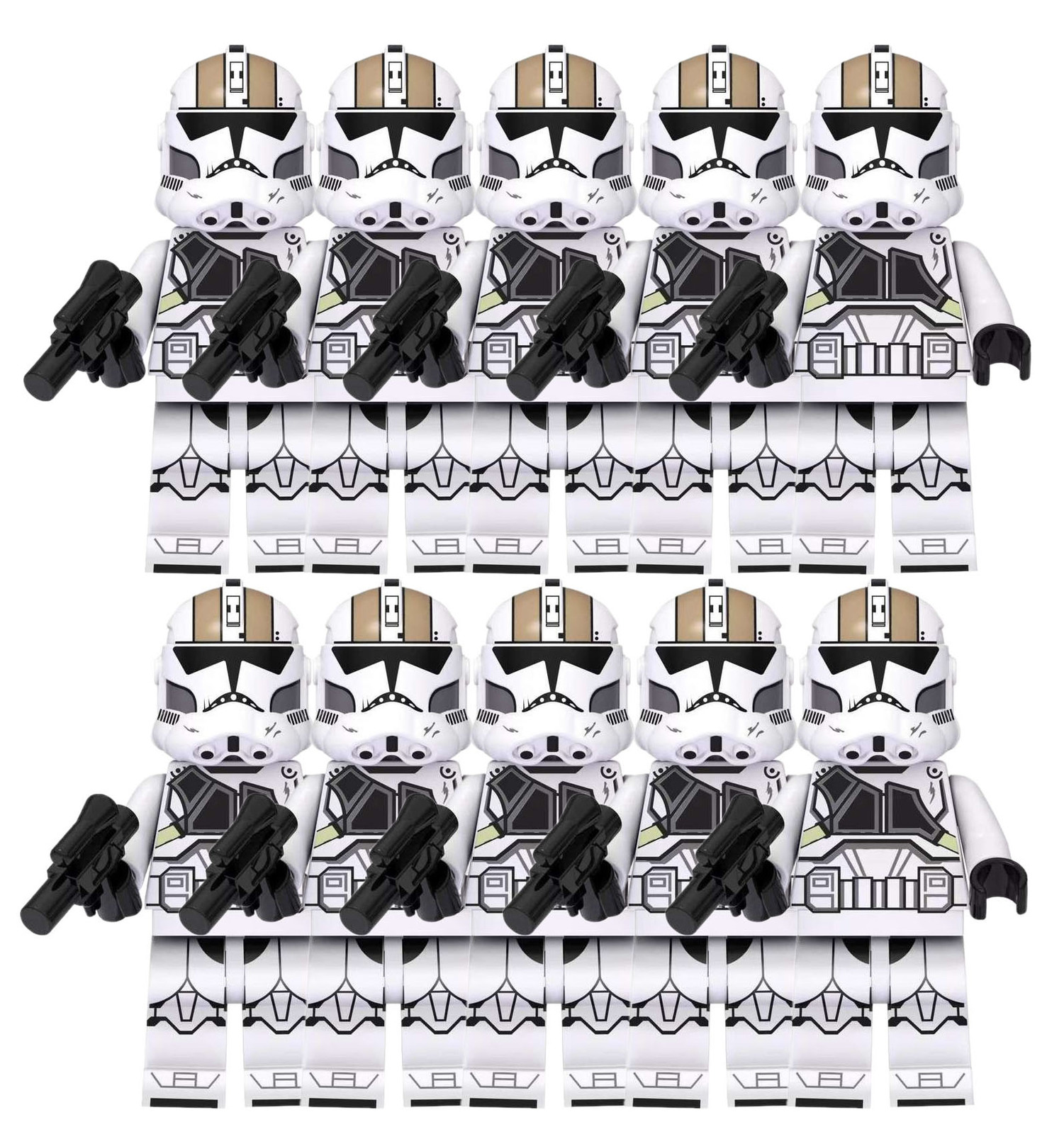Star Wars Elite 187th Legion Heavy Troopers Army Set Minifigure Sets ...