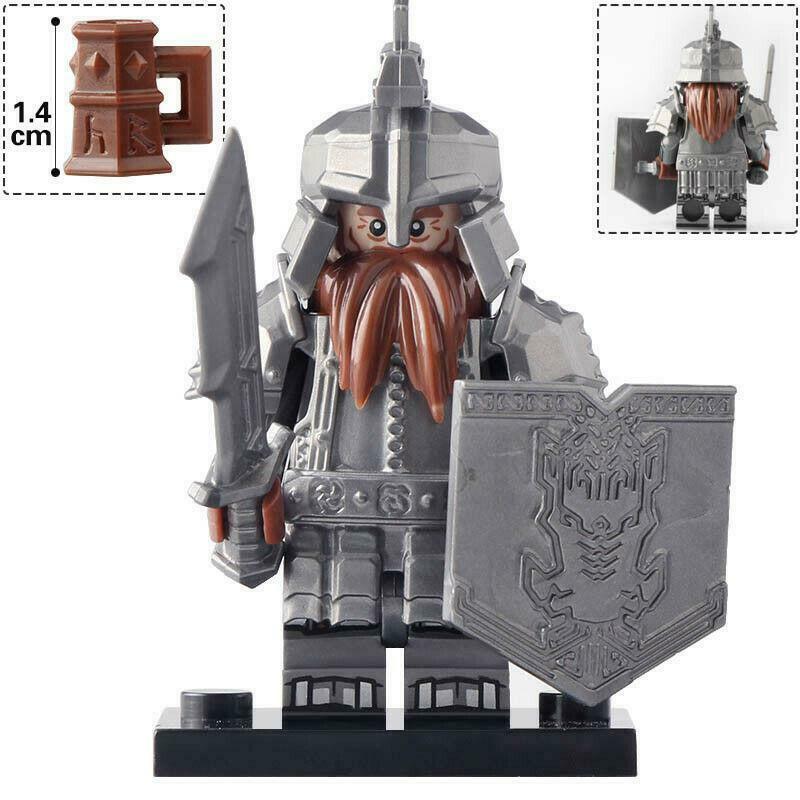 21Pcs/set King Dain Ironfoot The Dwarf Army The Hobbit Battle ...