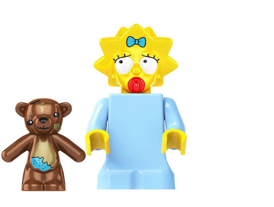 Maggie with Bear The Simpsons Cartoon Minifigure - LEGO (R) Minifigures