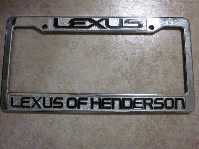 Lexus of Henderson License Plate Frame Dealership Plastic - Transportation