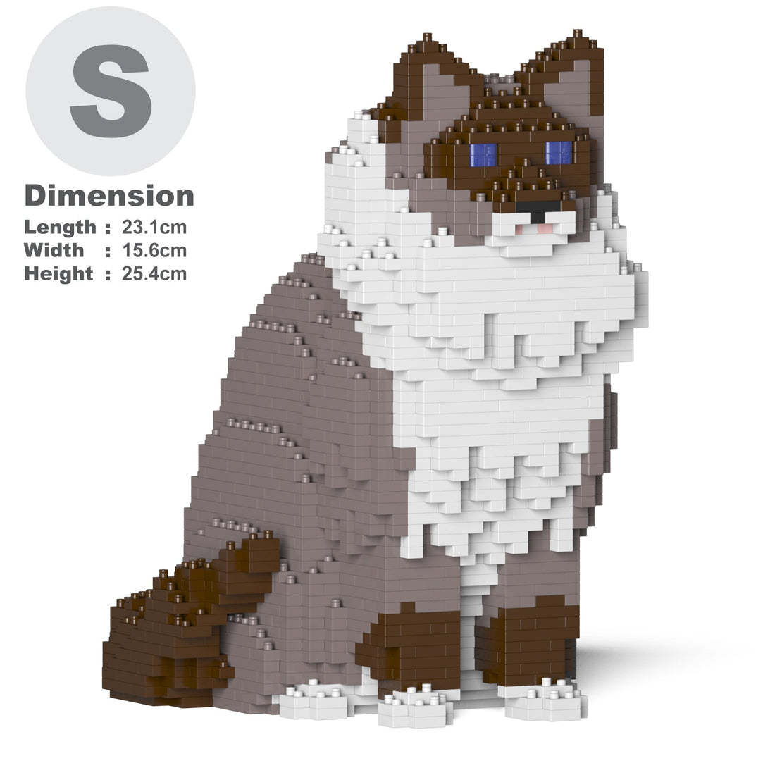 Ragdoll Cat Sculptures (JEKCA Lego Brick) DIY Kit - Building Toy ...