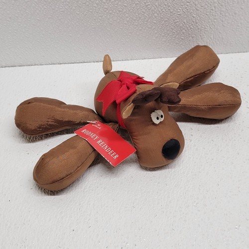 Vintage Hallmark Rodney the Reindeer Floppy Plush Nylon Christmas ...