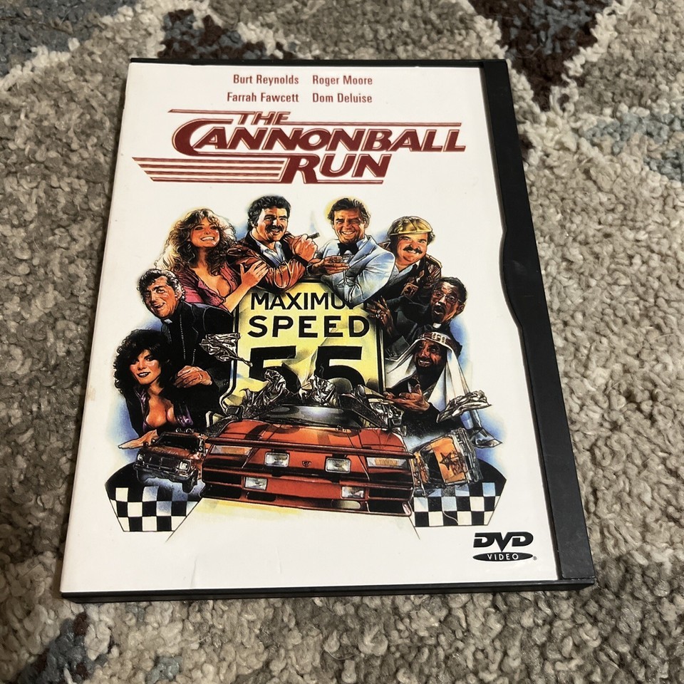 The Cannonball Run DVD Burt Reynolds, Farrah Fawcett, Dean Martin Race ...
