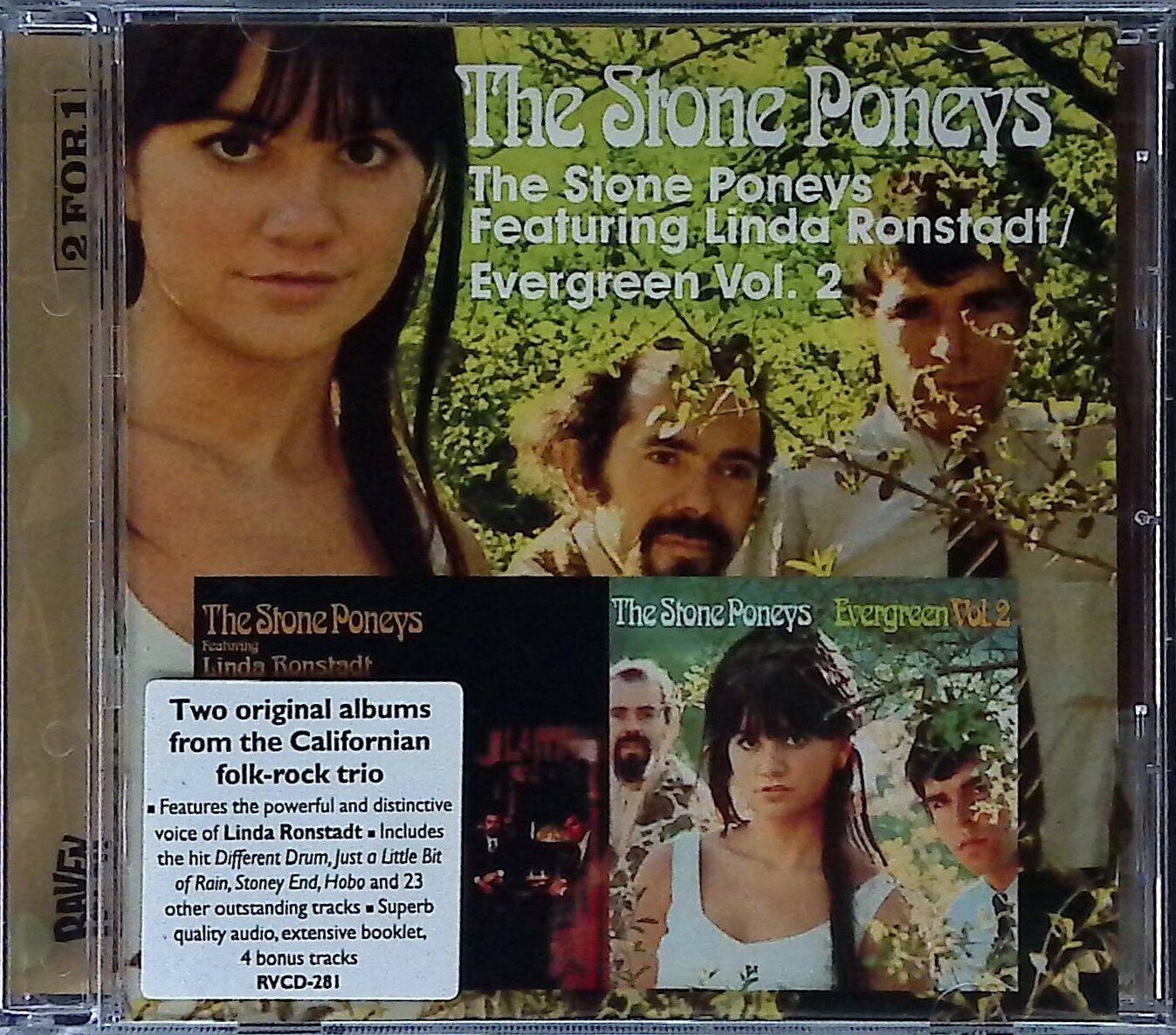 The Stone Poneys Featuring Linda Ronstadt Evergreen Vol. 2 - CD - RVCD ...