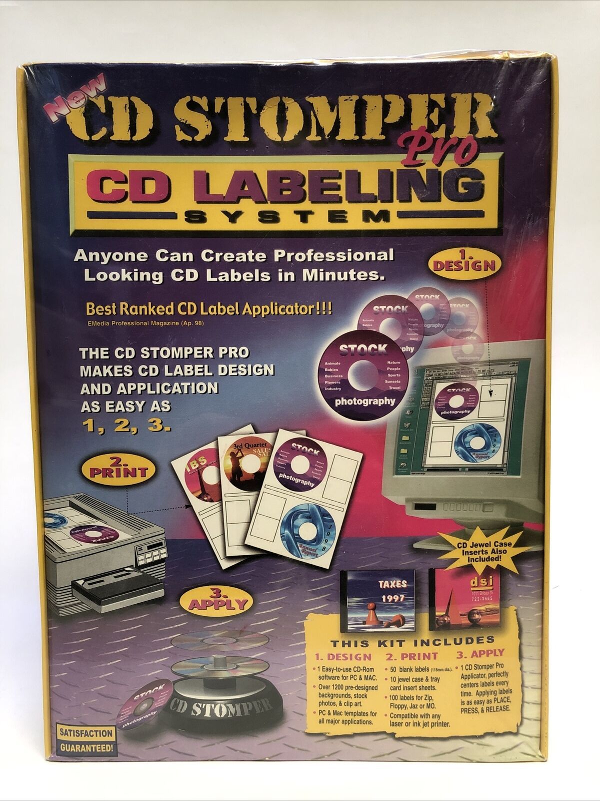 CD Stomper Pro Labeling System CD DVD Creative Maker Templates Sealed ...