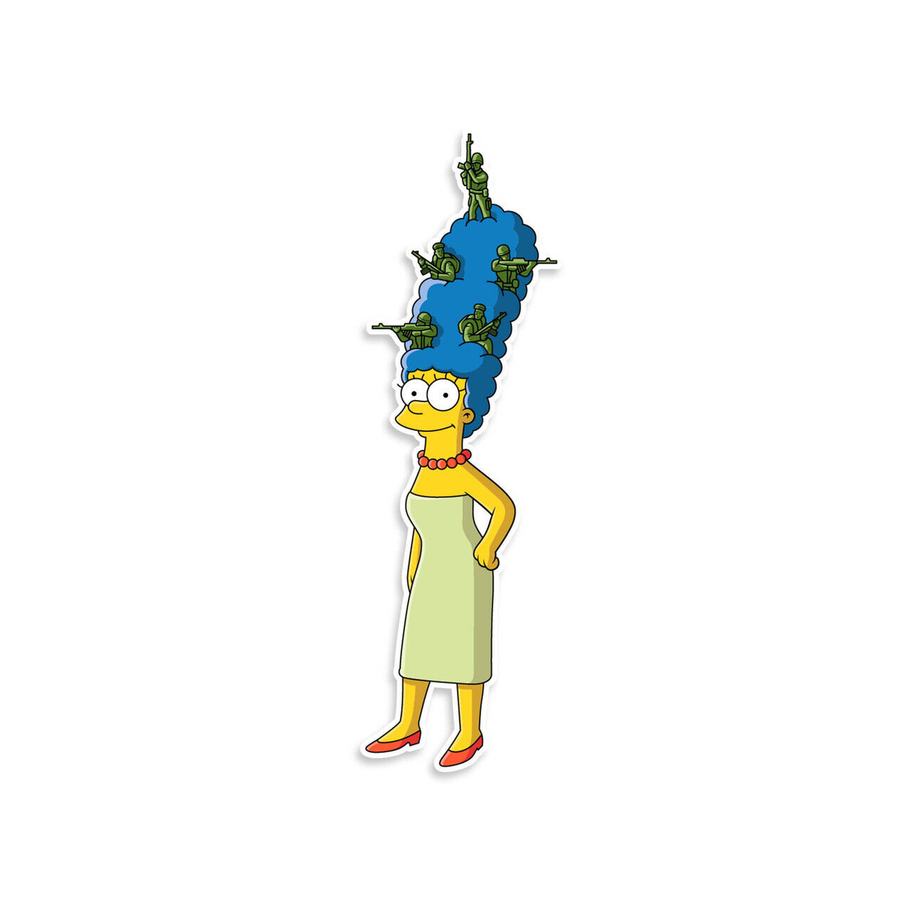 Marge Simpson Army Men Vinyl Sticker - Stickers & Decals