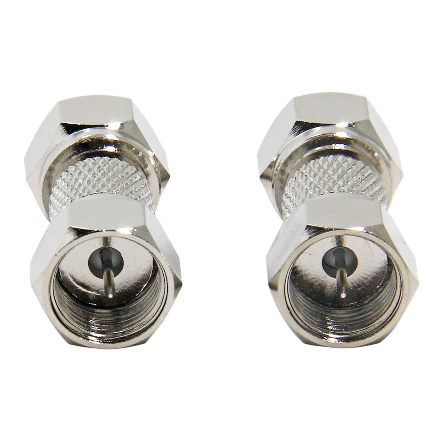 Male To Male Coax Connector, 2-Pack 75 Ohm F Type Rg6 Coaxial Cable ...