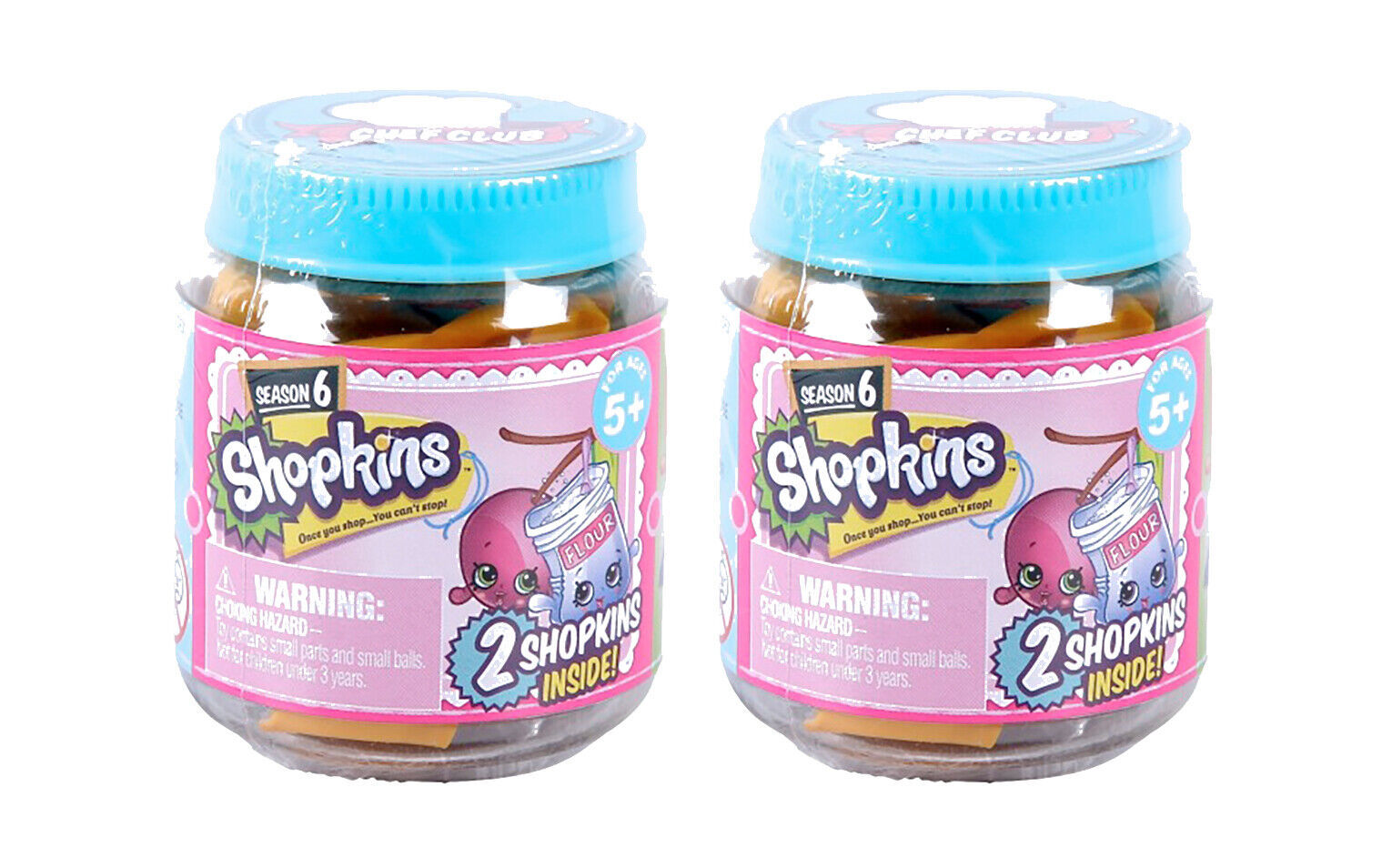 Shopkins Series 6 Blind Jars, Chef Club, 2-Pack - Action Figures