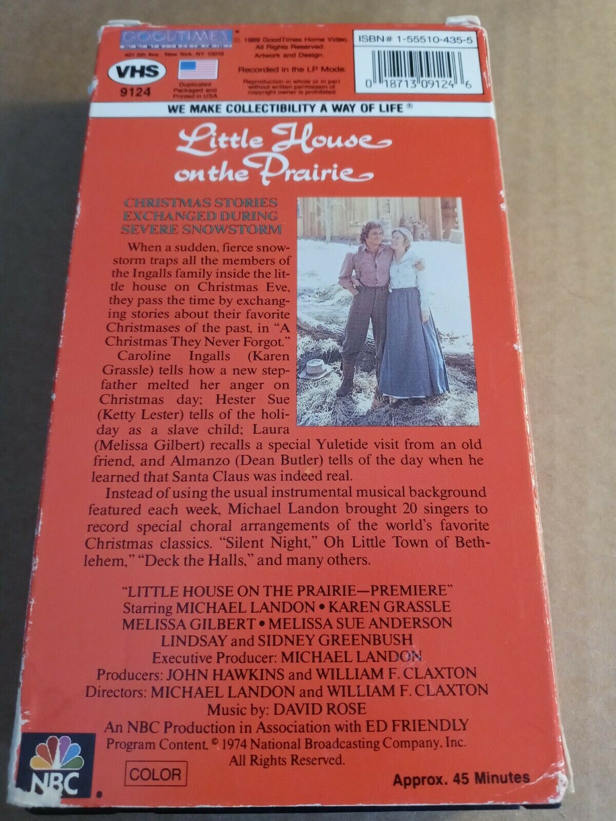 Little House On The Prairie VHS Christmas Melissa Gilbert Used - VHS Tapes