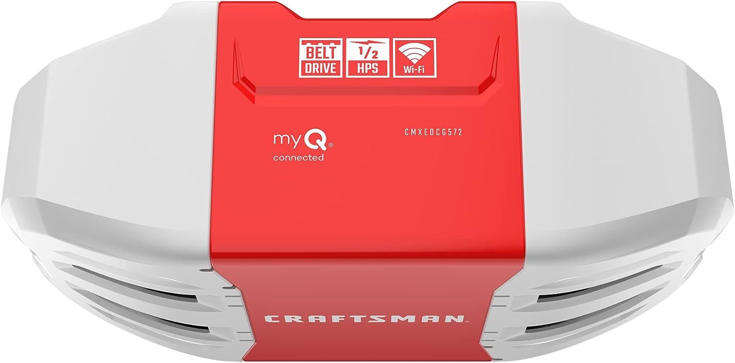 Craftsman 1/2 Hp Smart Myq Smartphone Controlled-Belt Drive, Wireless ...