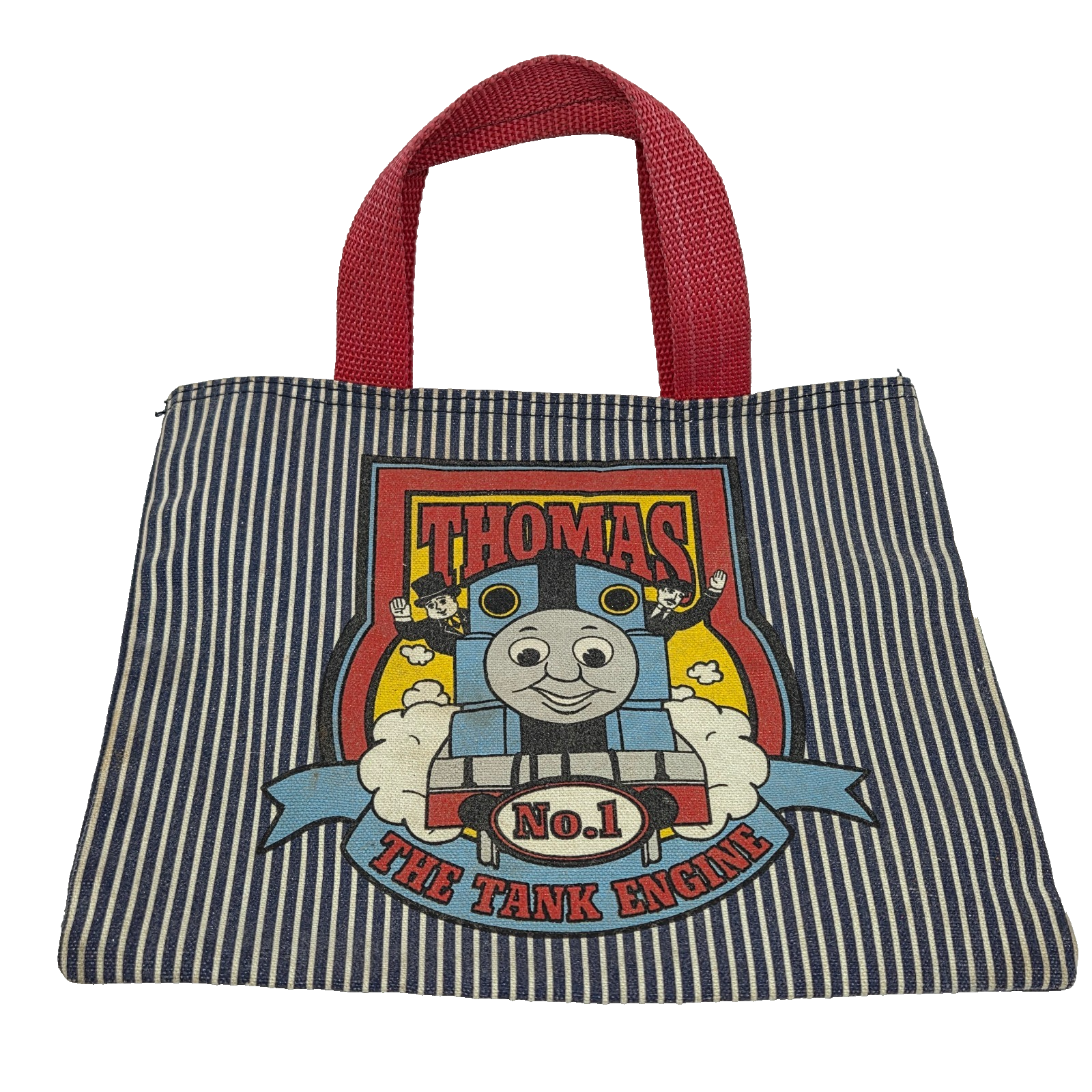 VINTAGE THOMAS THE TANK ENGINE TRAIN 10" x 8" KIDS BAG W/ STRAPS CANVAS ...