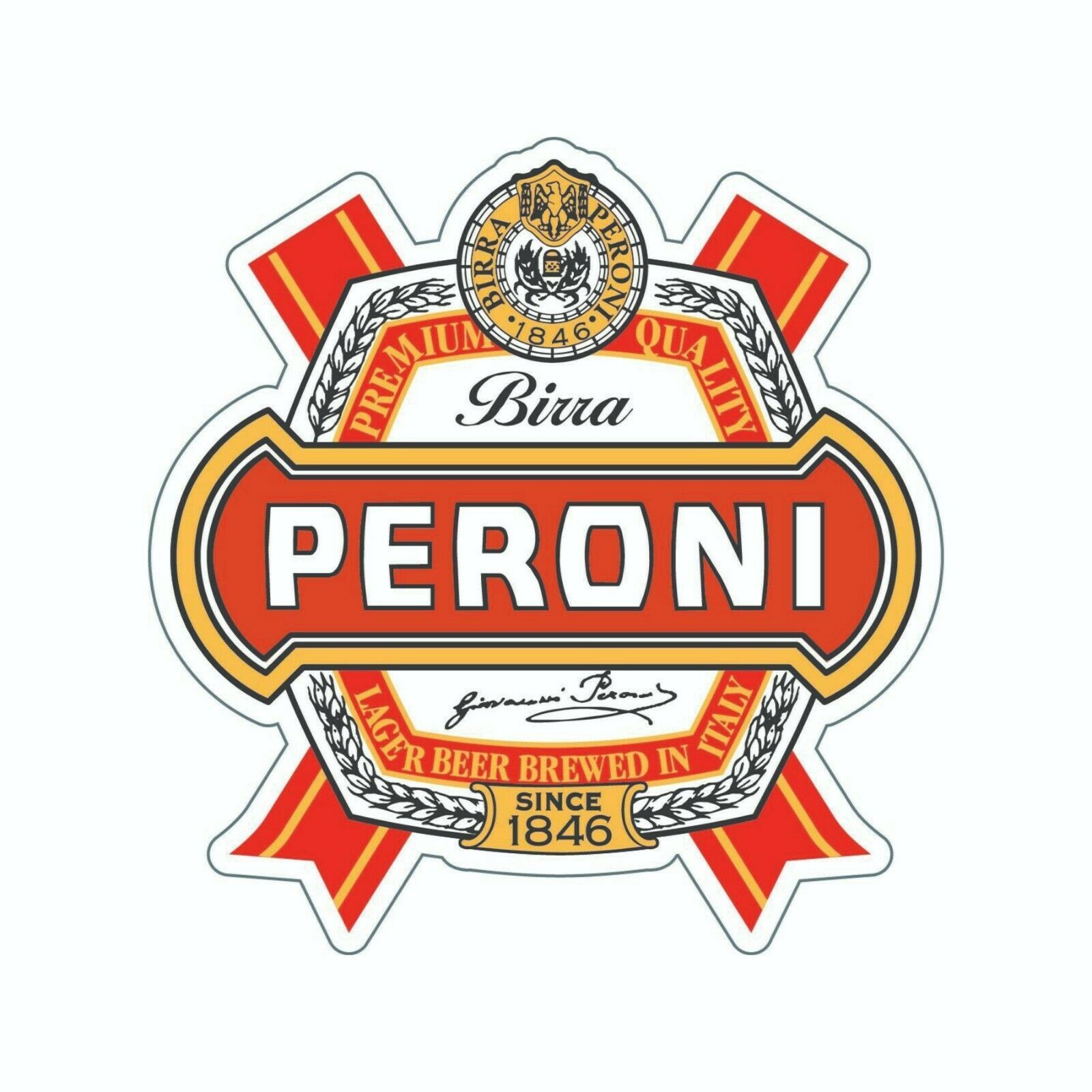 Peroni Beer Decal / Bumper Sticker - Decals, Stickers & Vinyl Art