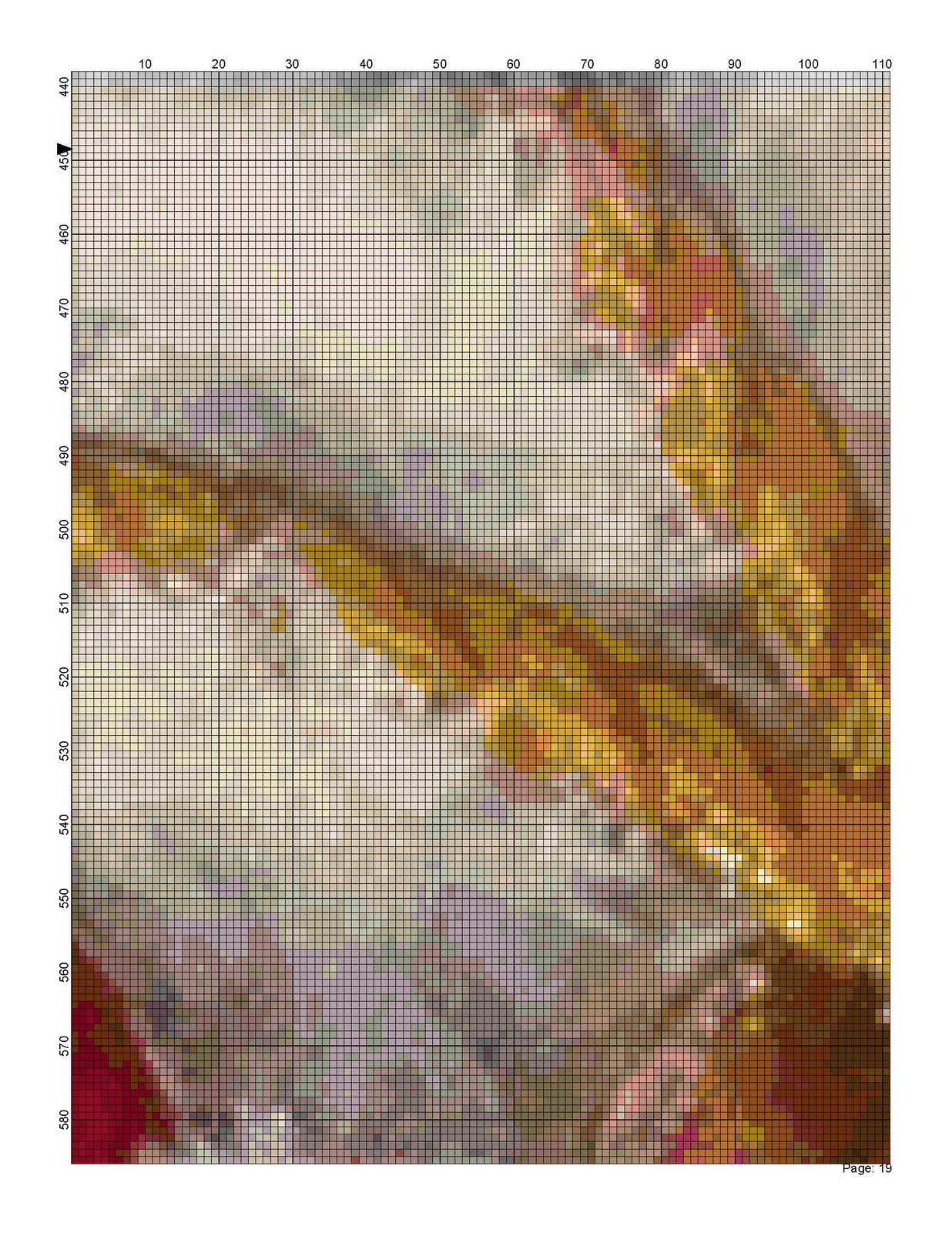 Christmas Santa Claus with Golden Gloves/ Cross Stitch patterns PDF ...